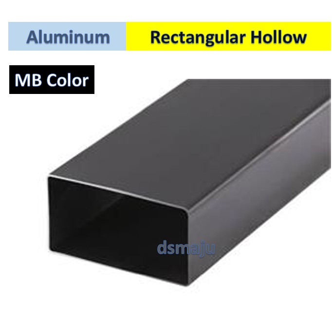 Black Color (Dark Bronze Color) MB Aluminum Rectangular Hollow Bar MB ...
