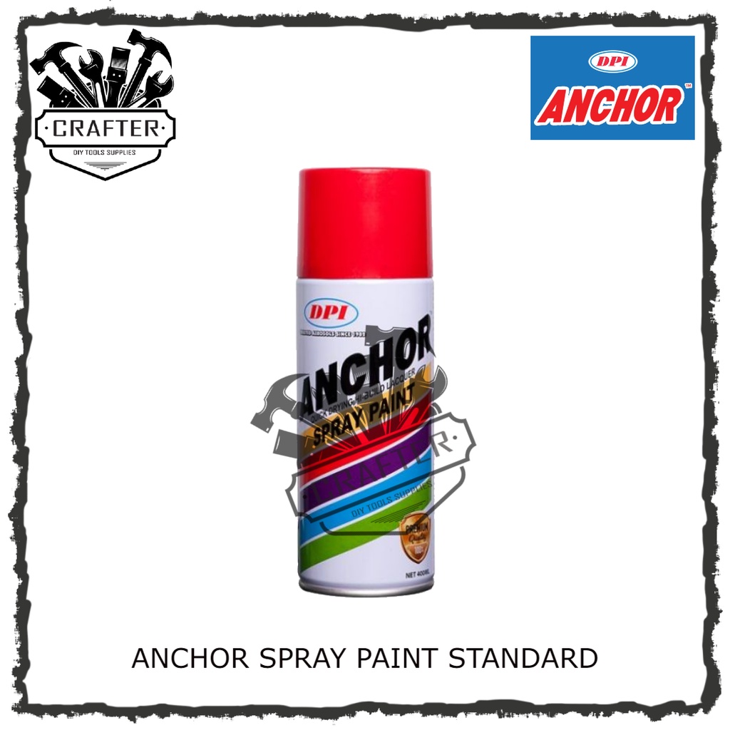 ANCHOR Spray Paint / Aerosol Spray / Standard Colour 400ml | Shopee ...