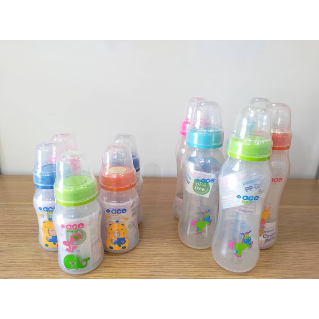 Ace Baby PP Streamline Feeding Bottle (240ml & 130ml) | Shopee Malaysia