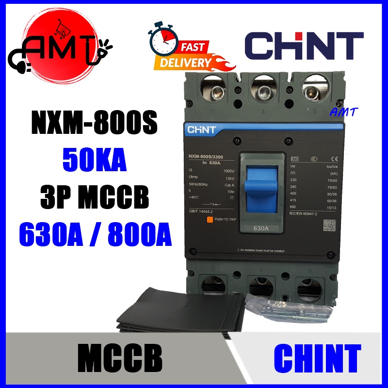 CHINT MCCB 3P NXM-800S 50KA 630A 800A | Shopee Malaysia
