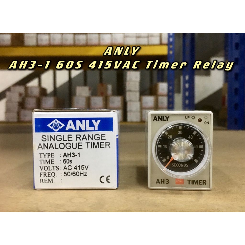 ANLY AH3-1 (30S/60S) 415VAC TIMER RELAY (Ready Stock!) | Shopee Malaysia