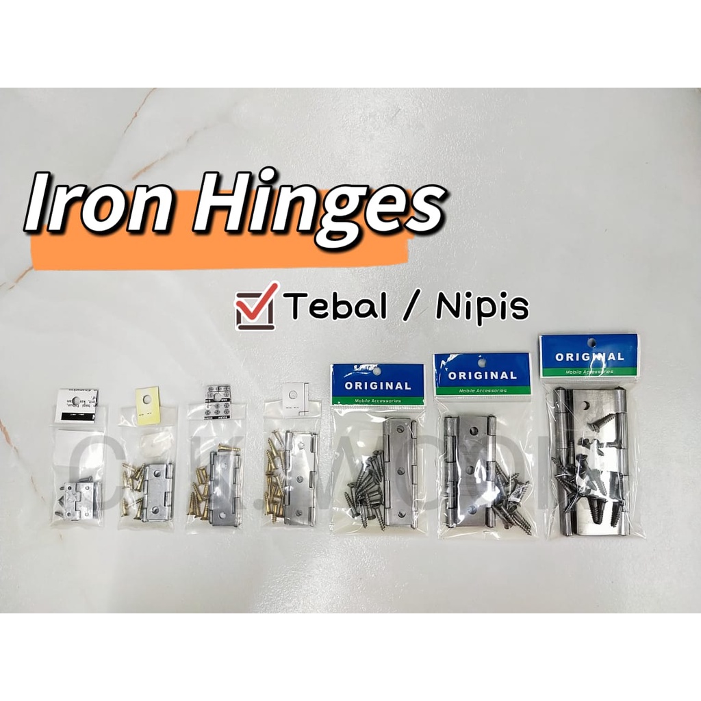 IRON HINGES DOOR OR WINDOW HINGES ENGSEL BESI ENSEL PINTU ATAU TINGKAP ...
