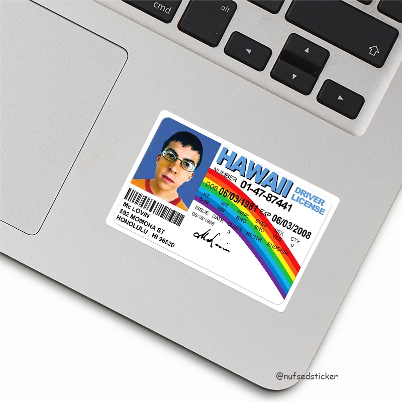 Mclovin Drivers License Sticker | Shopee Malaysia