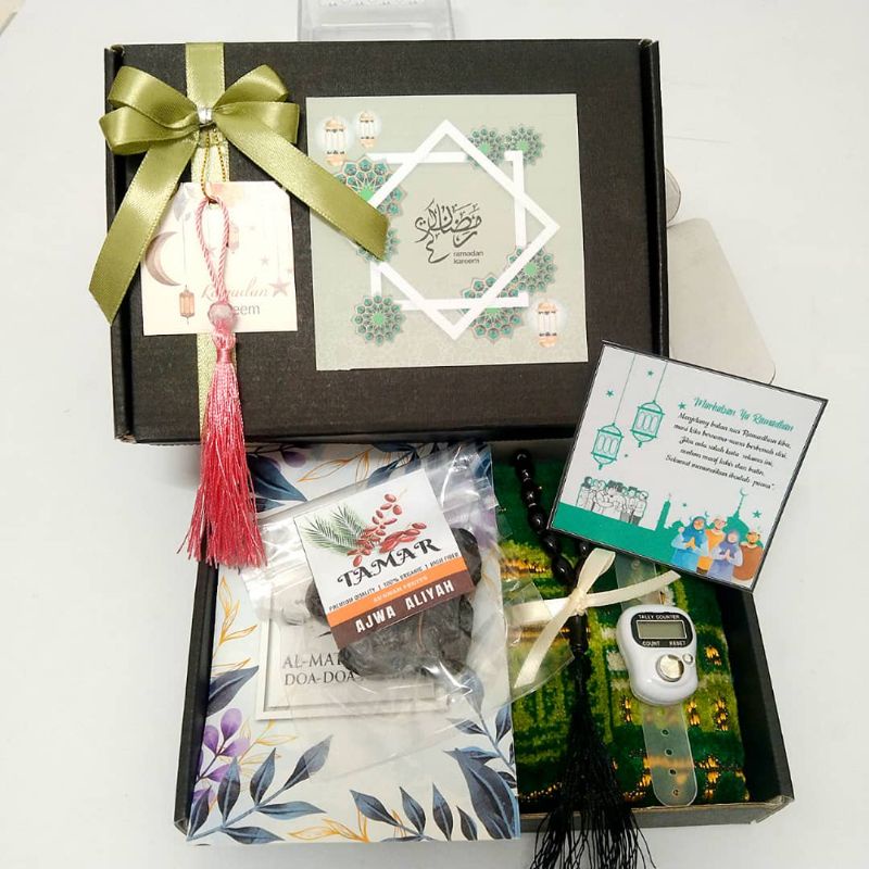QC ISLAMIC GIFT BOX RAMADHAN GIFT SET HADIAH HARIJADI IBU ISLAMIC ...