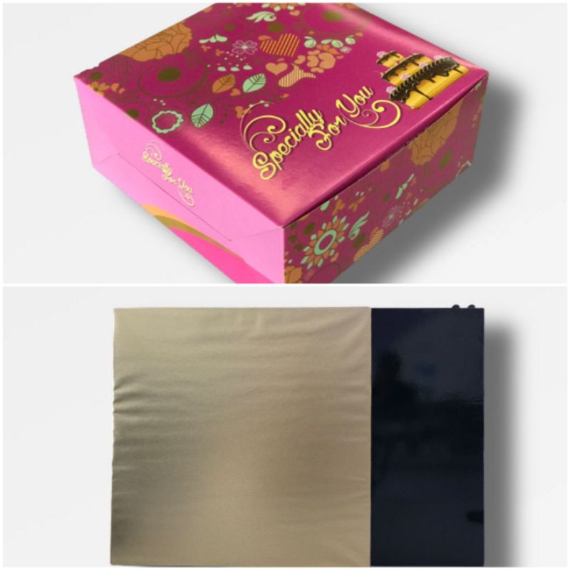 Cake box colour Cake board Kotak kek 10.5"*10.5"*4" Papan kek 10 ...