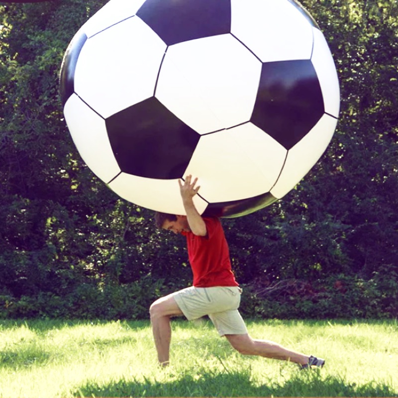 Activity Safety Super Big Football [LUYING Mori Dew] (Soft pvc) 100cm ...