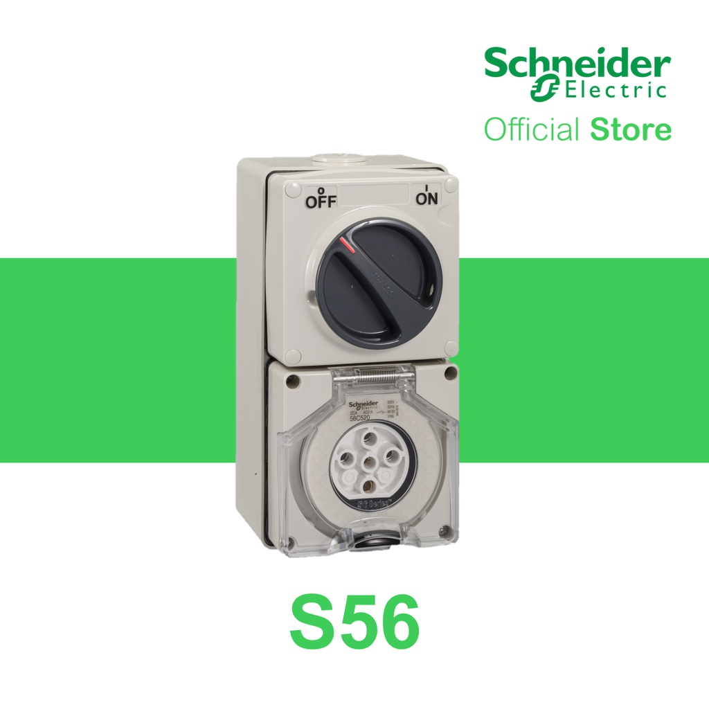 Schneider Electric S56 500V 20A 5 Pin Switched Socket IP66 GREY | Shopee Malaysia