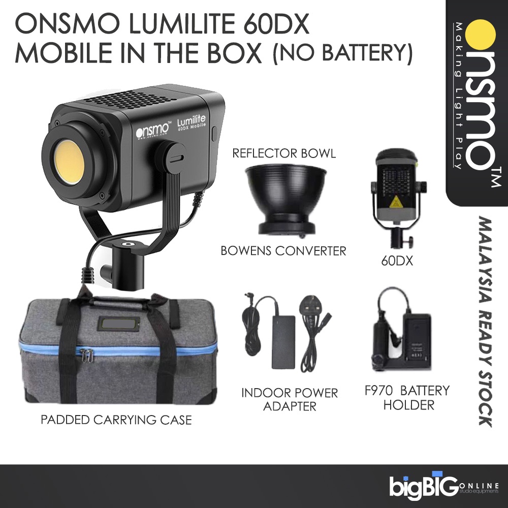Onsmo Lumilite 60DX Mobile Bicolor COB LED 2700K to 7200K Outdoor ...