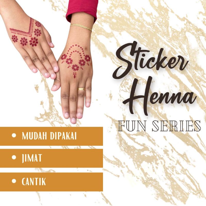 Sticker Henna Fun Series | Shopee Malaysia