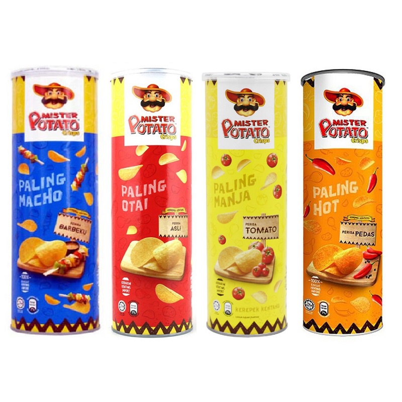 [Clearance] Mister Potato Crisps (150g/145g) Hot & Spicy / BBQ Barbeque flavour Chips Snack ...