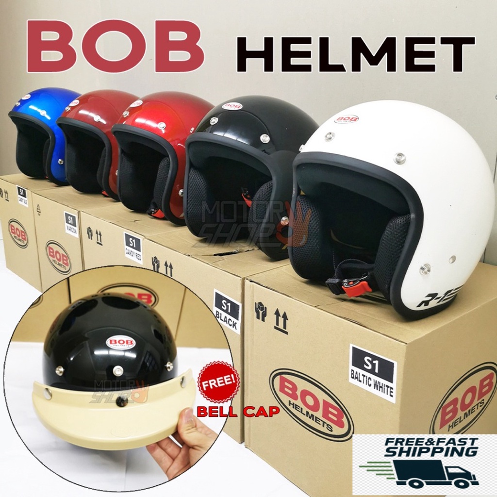 HELMET BOB RT R-T COPY BELL 3 BUTTON 5 BUTTON FREE BELL CAP SIRIM ...