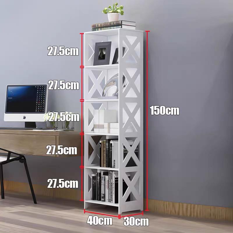 DIY Rak Buku Ikea Style Bookshelf Furniture Office Rack File Stationery ...