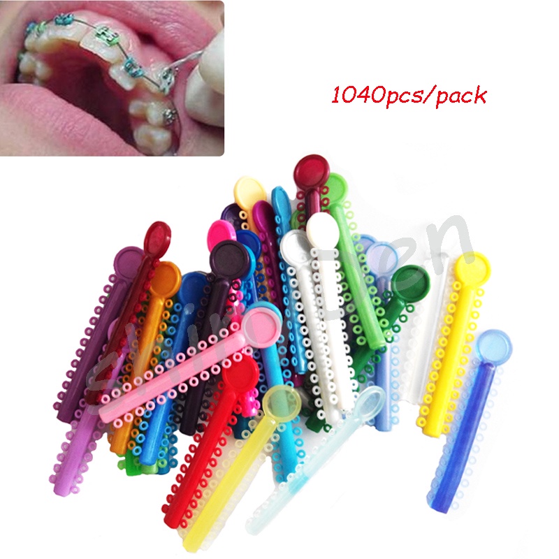 1040pcs Orthodontic Ligature Tie Ortho Colorful Ligaties Ultra ...