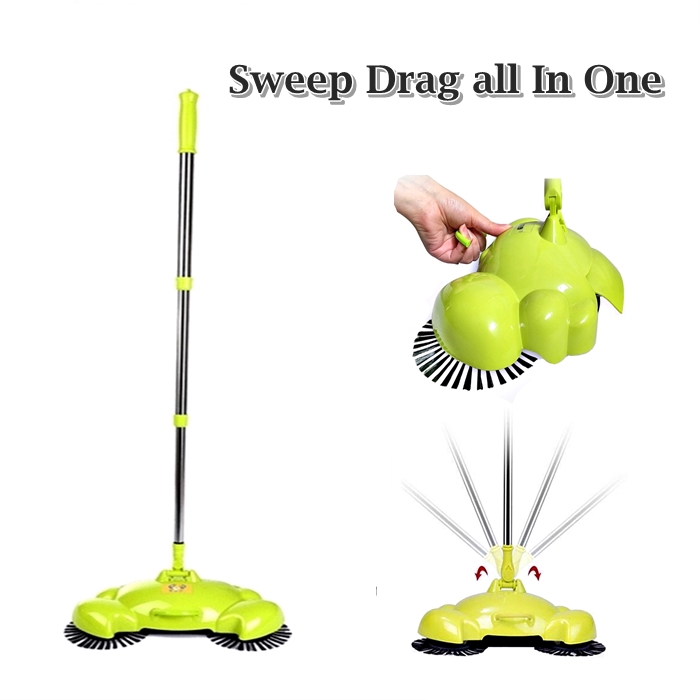 Sweep Drag All-in-One Hand Push Rotating Sweeping | Sweeper Cleaner ...