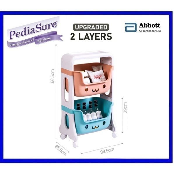 Pediasure 2-Tier Stackable Shelf Rack With Organizer Pediasure 2-Tier ...