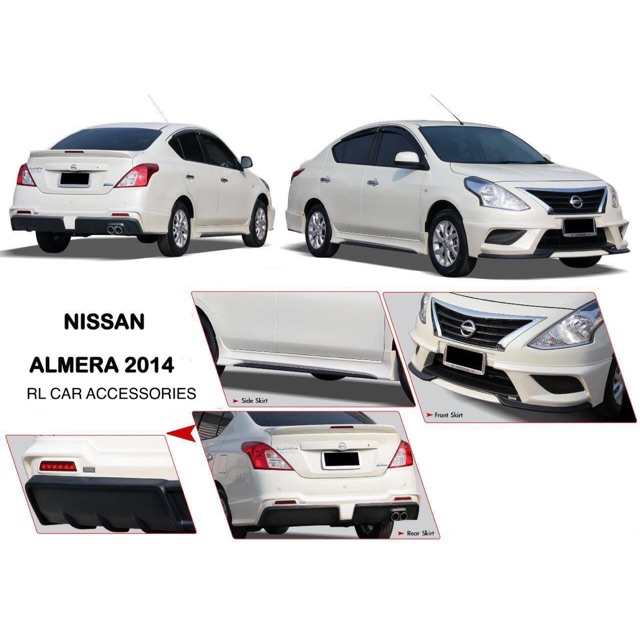 Nissan almera 2015 2016 2017 2018 2019 nismo V2 version 2 bodykit body ...