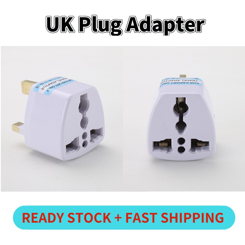 Universal UK 3 Pin Travel Plug Socket Adapter Converter 1 PCS | Shopee ...