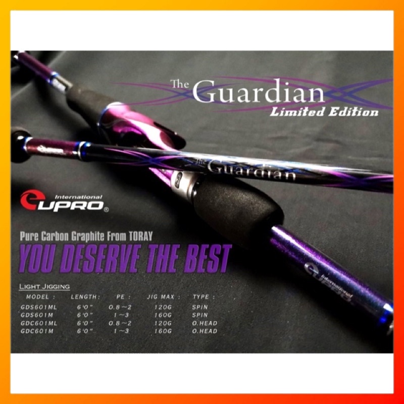 Eupro Guardian Spinning And Casting Light Jigging Fishing Rod | Shopee ...