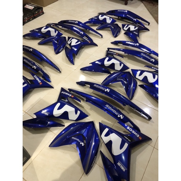 Body cover Y15 V1 V2 movistar M putih 2018 viral kroni Y15zr biru gp brand velozi coverset ...