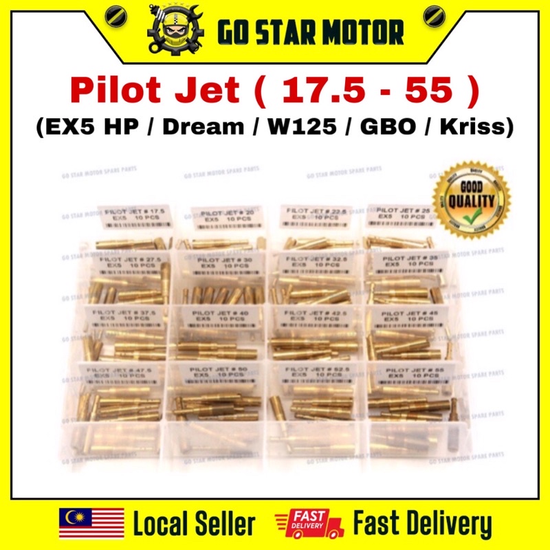 EX5 DREAM HP WAVE 125 WAVE125 GBO MODENAS KRISS PILOT JET PILOTJET PJ ...