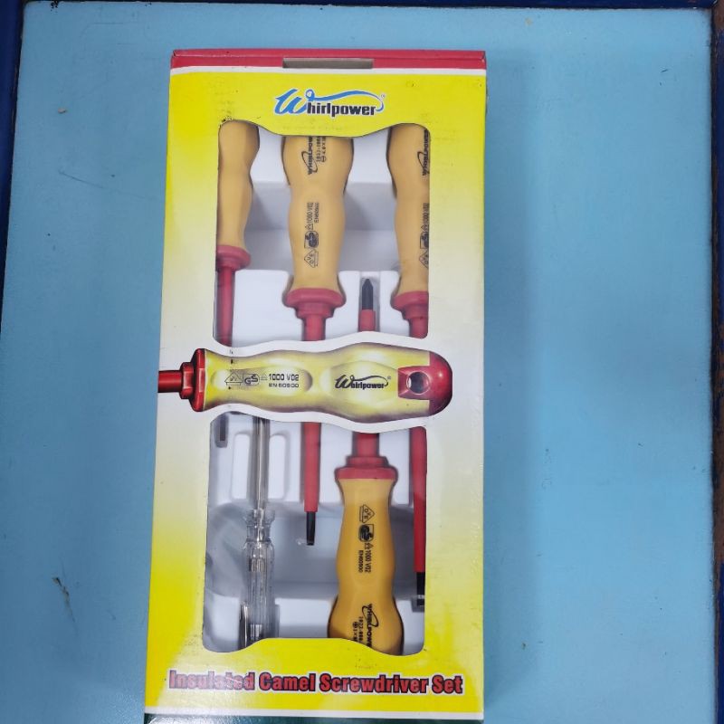 (Original) WhirlPower Insulated Camel Screwdriver Set, 5pcs 102-105 ...