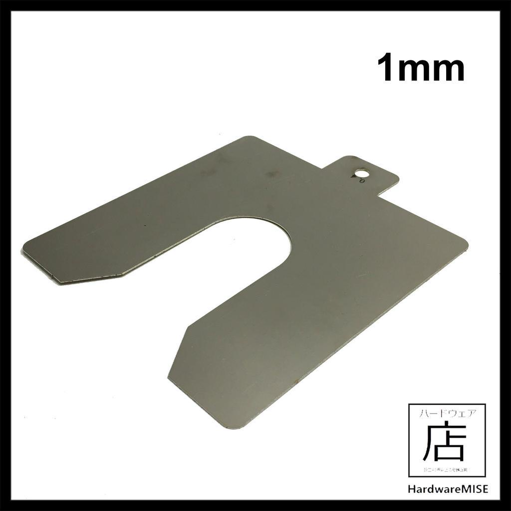 304 Stainless Steel Slotted Shim 1mm Pre-Cut Precision Shims Leveling ...