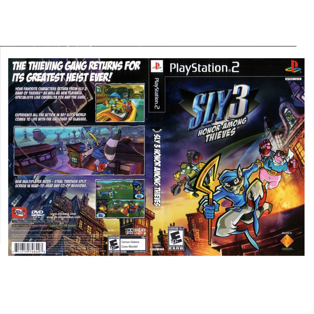 🔥PS2 CD DVD Games🔥 Sly 3 Honor Among Thieves (DVD Game) | Shopee Malaysia