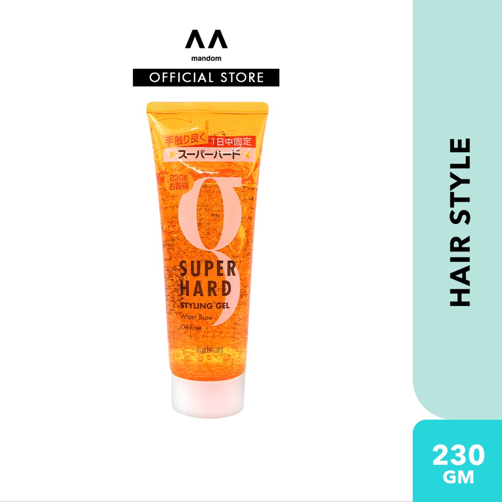 MANDOM Styling Gel Super Hard 230gm (mens hair gel, hair gel hair ...