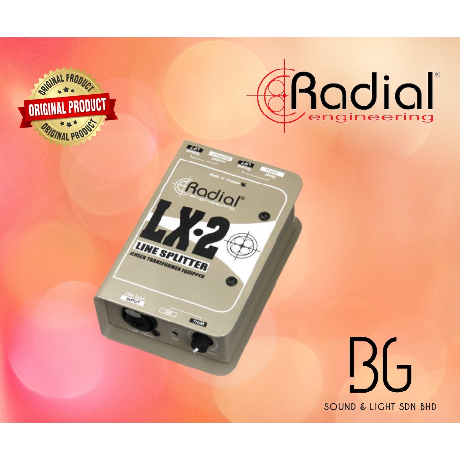 Radial Engineering LX2 Line-Level Splitter & Attenuator | Shopee Malaysia
