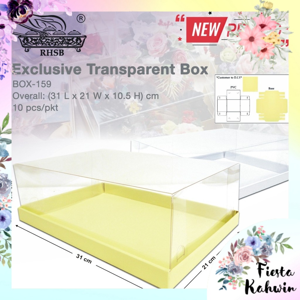 PROMOSI TRANSPARENT CAKE BOX / FLOWER BOX / GIFT BOX / KOTAK KEK ...