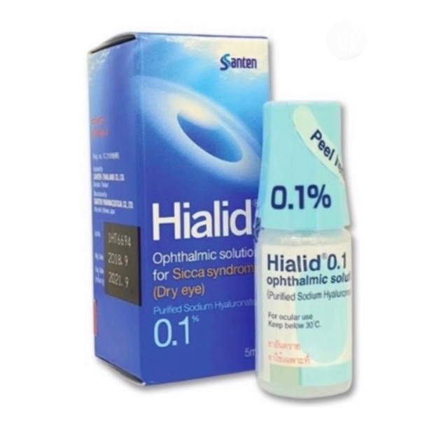 Hialid 0.1 Ophthalmic Solution ( Sodium Hyaluronate 0.1%) 5 ml exp 3/ ...