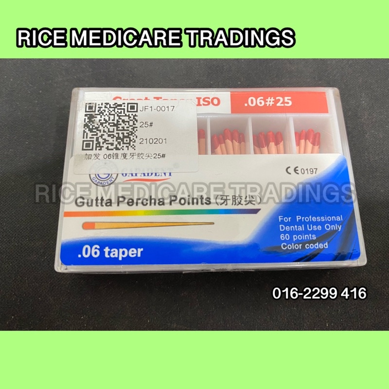 {READY STOCK} ENDO GUTTA PERCHA POINT .04#25/ .06#25/ .06#40 DENTAL GP ...