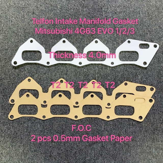 Mitsubishi 4G63 EVO 1/2/3 Teflon Intake Manifold Gasket 4mm | Shopee ...