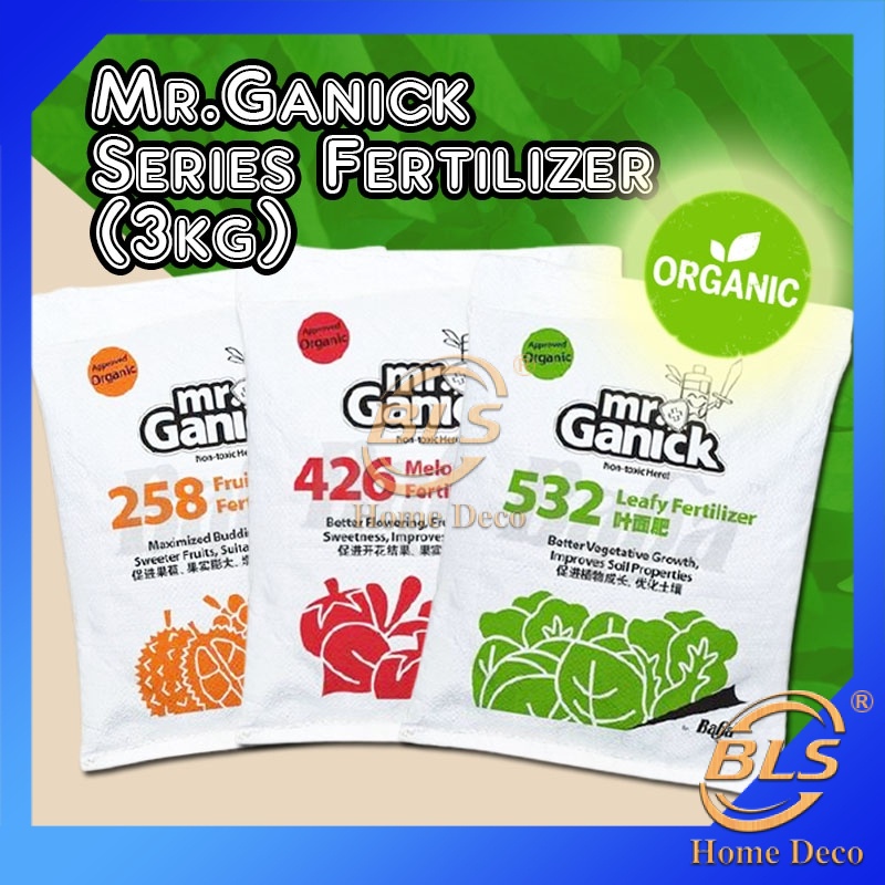 BLS BABA Mr Ganick Organic Fertilizer Series (3kg) Baja Organik (258 ...
