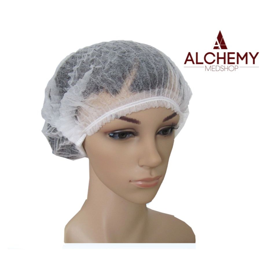 Mop Cap with Clip, 21", White (100pcs/bag) | Shopee Malaysia