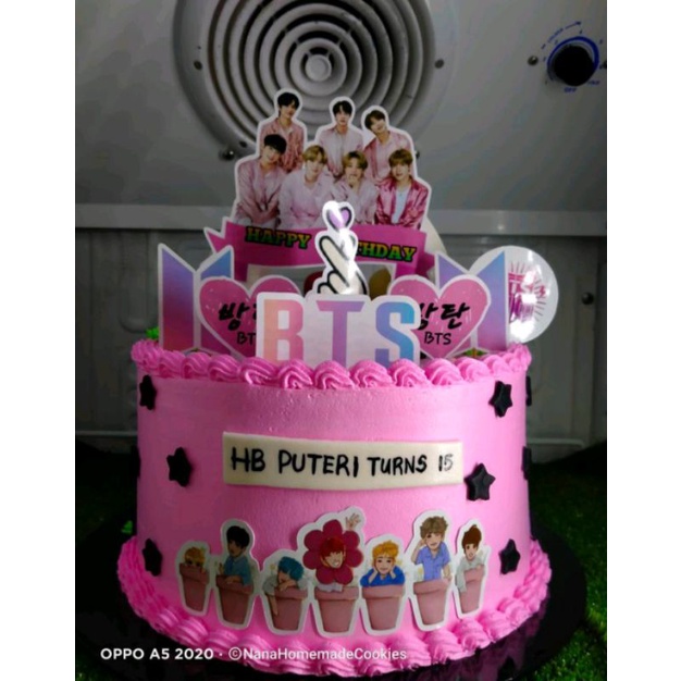 BTS CAKE TOPPER (FREE ADD NAME) TOPPER KEK | Shopee Malaysia