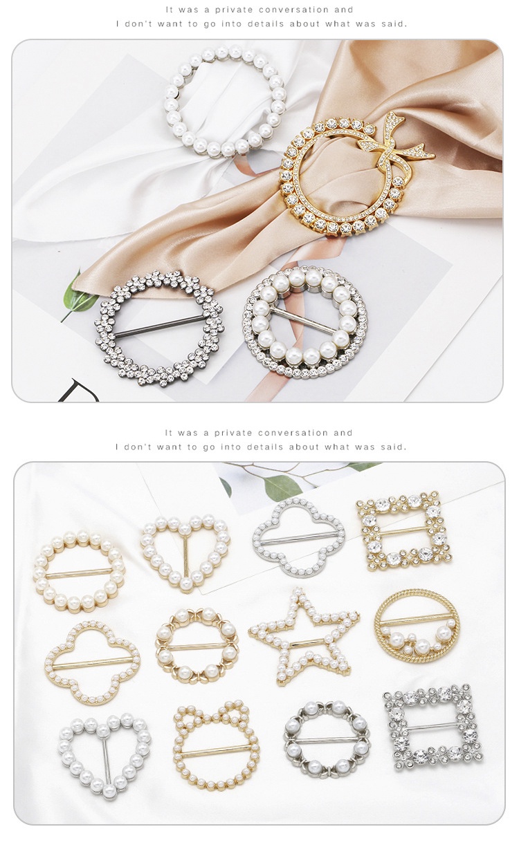 Silk Scarf Buckle Clothes Corner Buckle Multifunctional Shawl Clothes ...