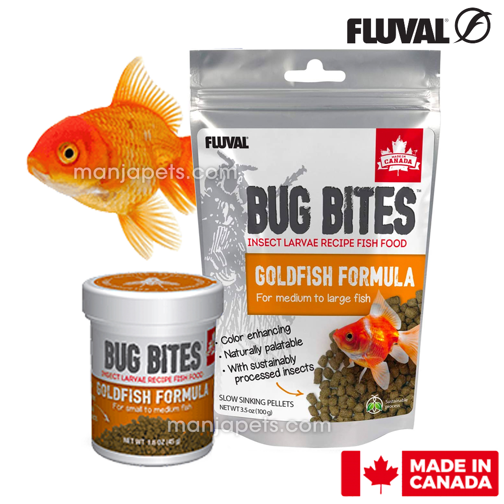 Clearance Stock Buy 1 free 1 Fluval Bug Bites Gold fish Pellets for ...