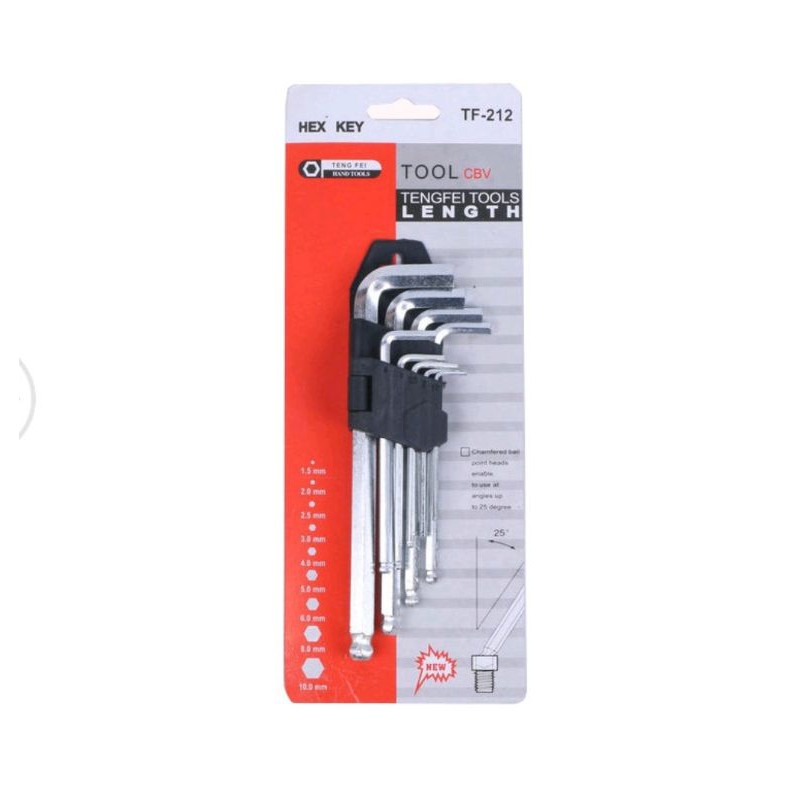 🔥🔥 Allen key set medium long with ball point [local seller] fast ...