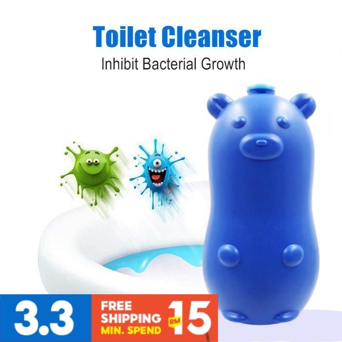 Cecair Pembersih Tandas/Cat Blue Bubble Toilet Cleaner Deodorant Block ...