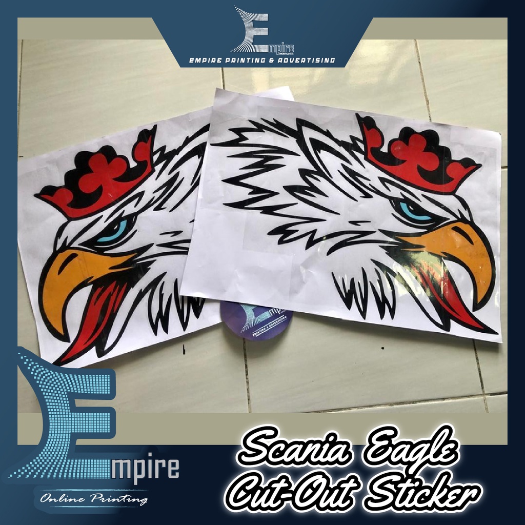 💥 NEW 💥 Scania Eagle | Burung | Cut Out Sticker + FREE GIFT 🎁 | Shopee ...