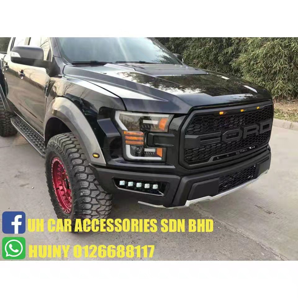 Ford ranger t6 t7 t8 2012-2021 convert to f150 bumper bodykit headlamp ...
