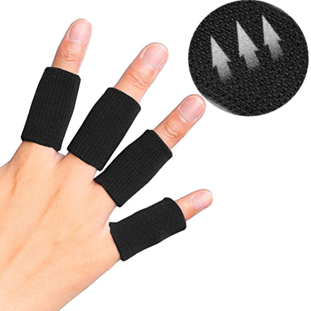 10pcs Stretchy Sports Finger Sleeves Arthritis Support Finger Guard ...