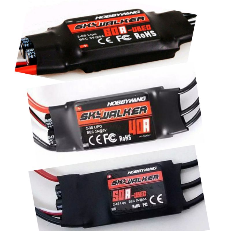 ESC Skywalker (Electronic Speed Controller) 40/50/60A V2 for rc jet ...