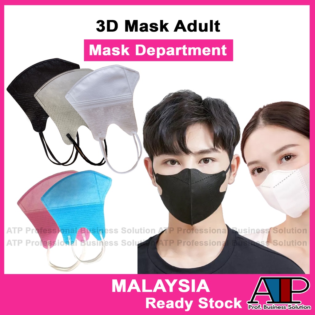 Mask🛡️ Pelitup Muka Dewasa 50pcs/10pcs 3D Mask (MASK/SAFE)Adult Earloop ...
