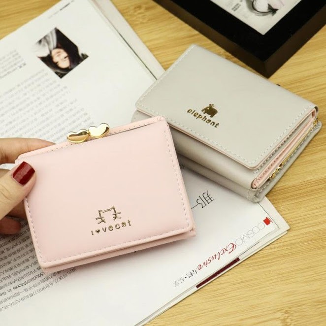 Chicken A202875 READY STOCK girl short Korean style wallet Golden ...