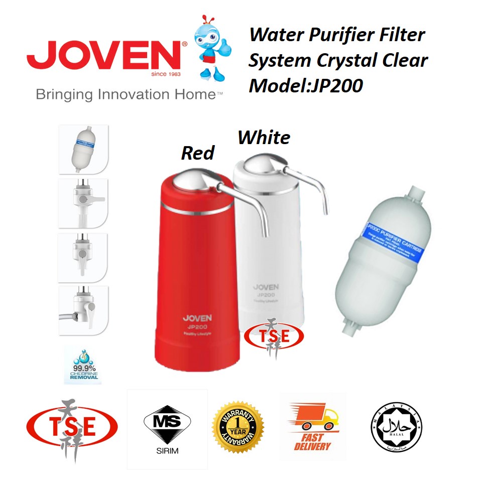Joven JP200 Water Purifier /Water Filter - (Red / White Colour ...