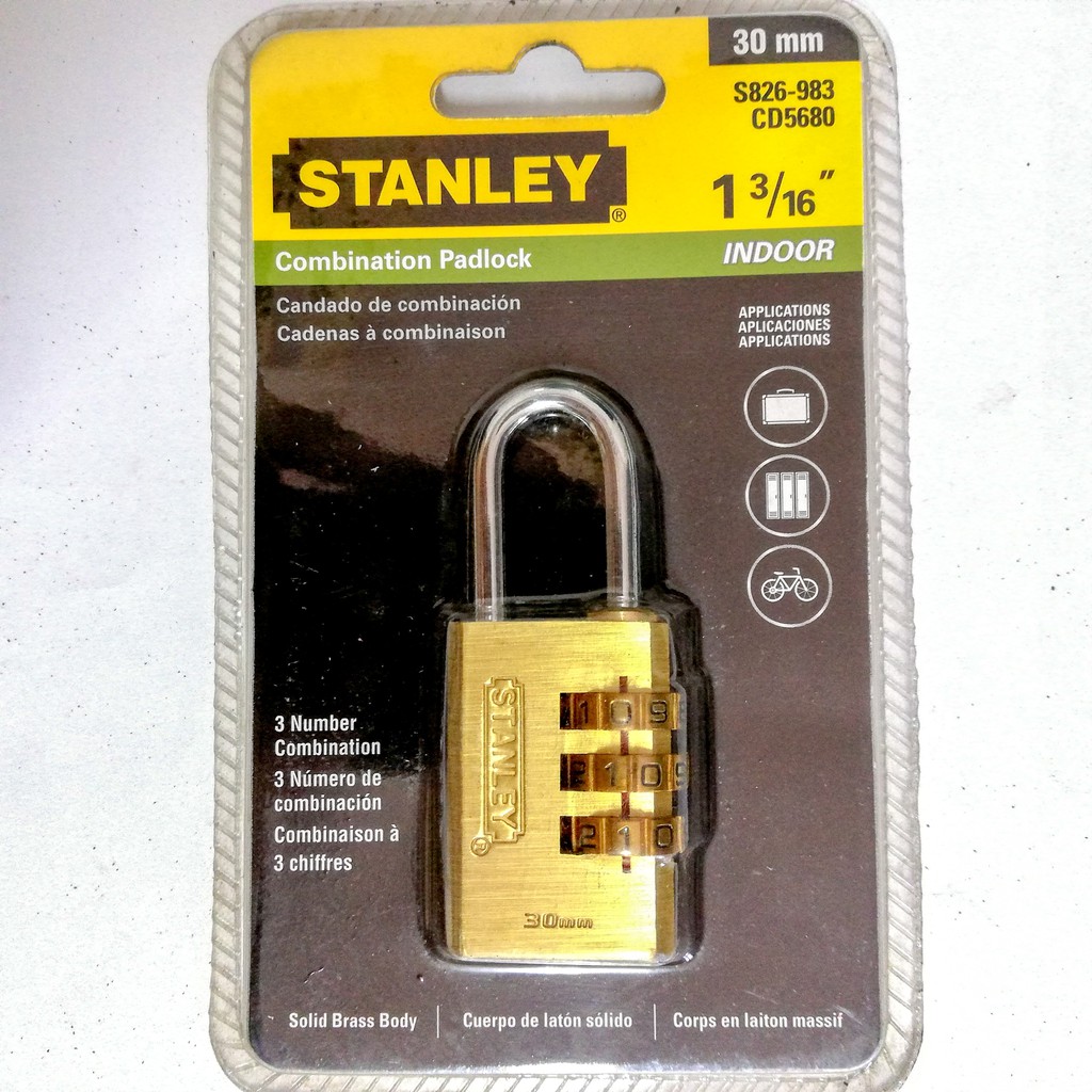 Stanley 30MM Combination Lock | Shopee Malaysia