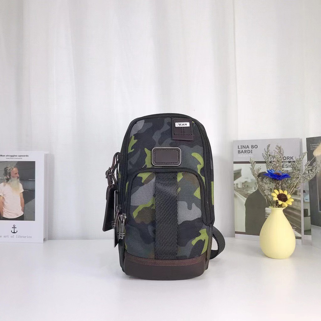 Tumi ALPHA BRAVO FIFE ARMY-TUMI SLING BAG BAG FREE EMBOSS Name | Shopee ...
