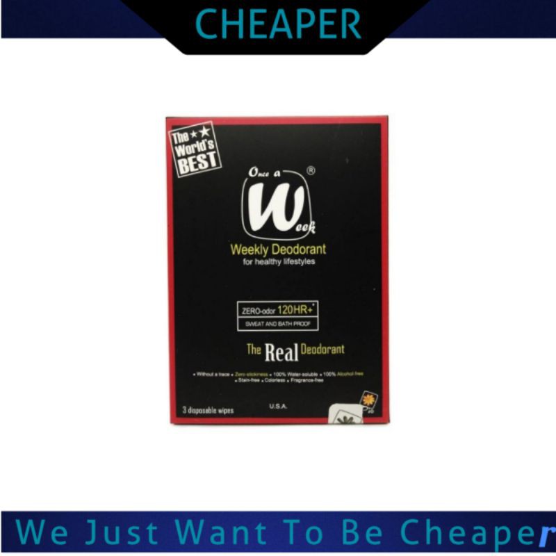 Once A Week Weekly Deodorant 3's [ Original ](MURAH) | Shopee Malaysia